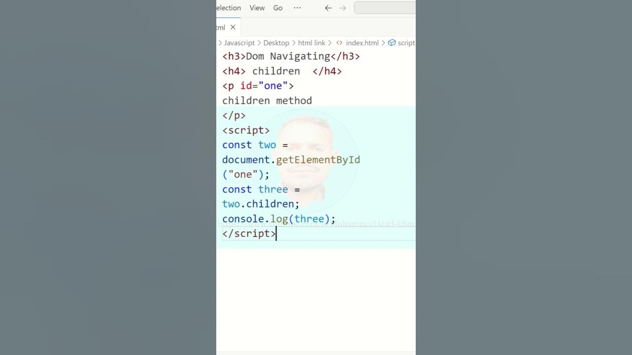 JavaScript Tutorial for Beginners / JavaScript learn / Dom Navigating Children tag - YouTube