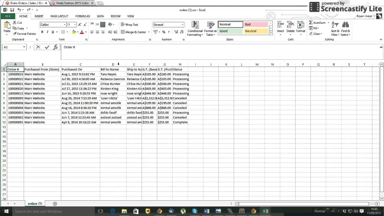 Download Invoice with CSV - YouTube