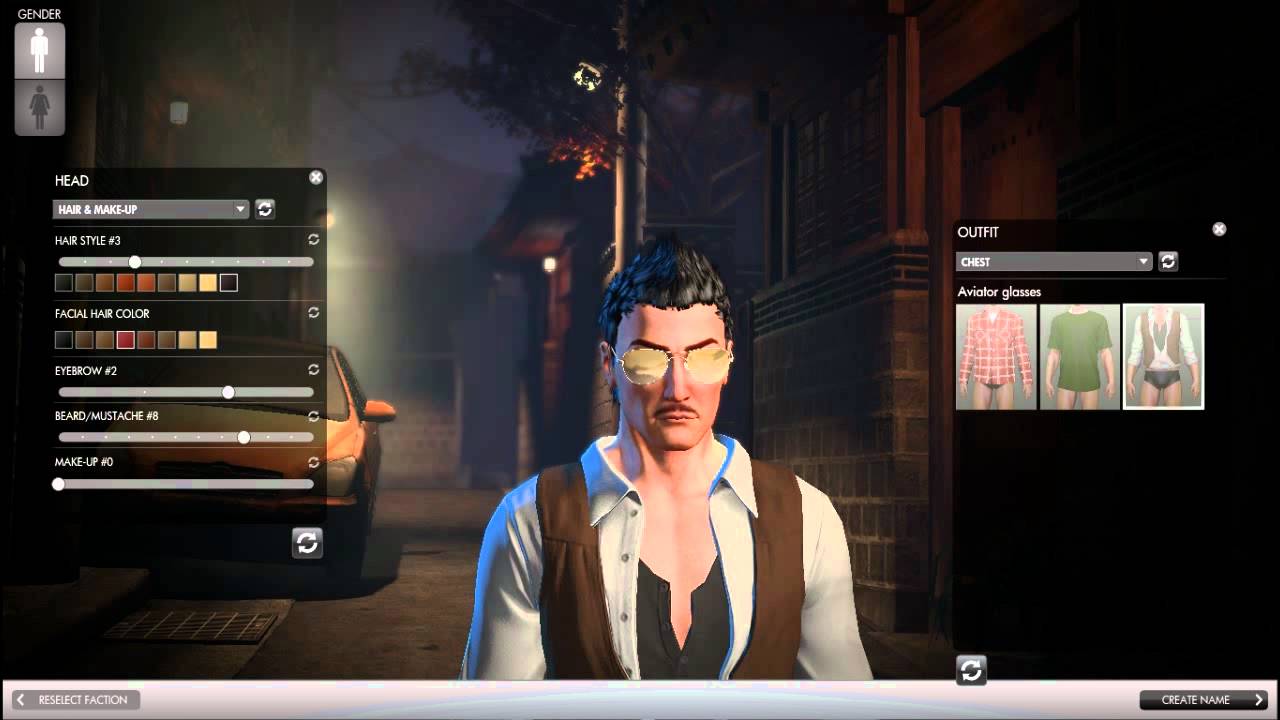 The Secret World character creation male - YouTube