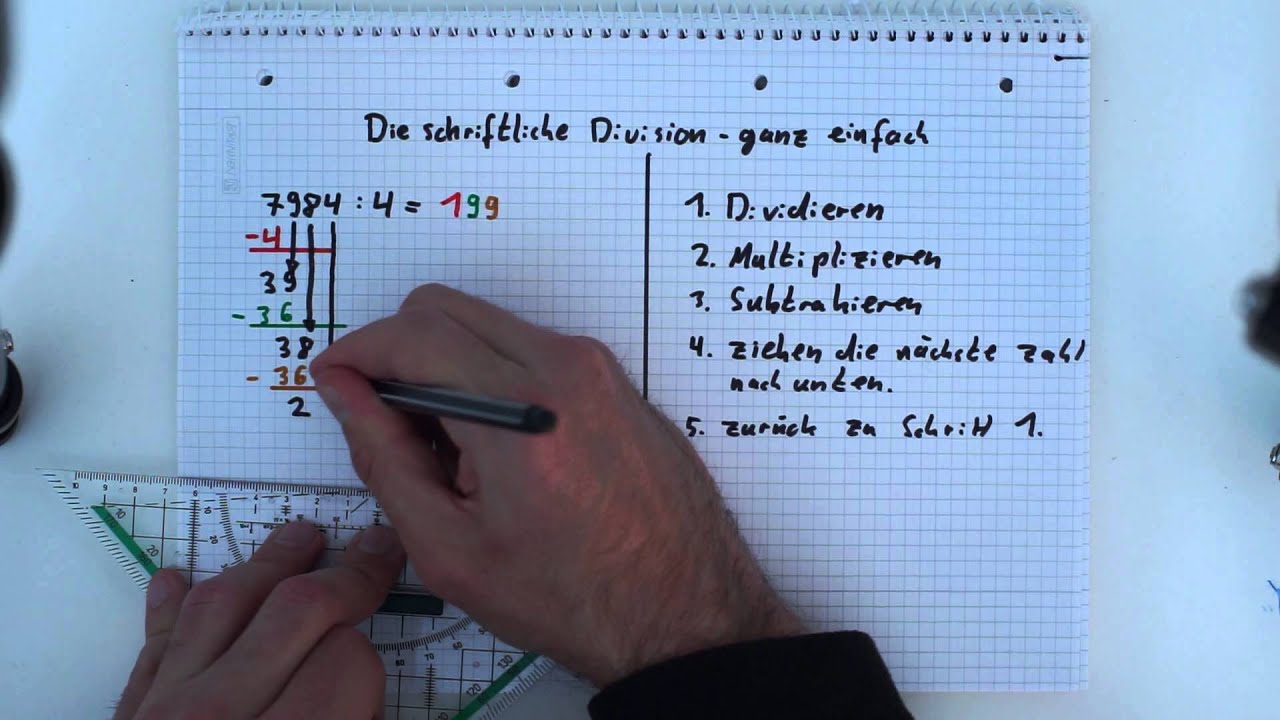 2. Die schriftliche Division - ganz einfach - YouTube