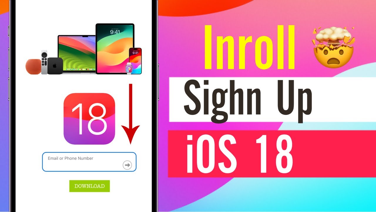 How To Sign Up For iOS 18 | How To Inroll For iOS 18 | How To Install ...