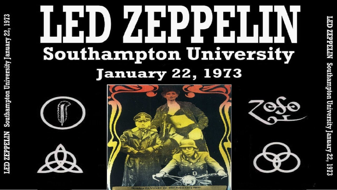 Led Zeppelin Live History - January 22, 1973 Southampton