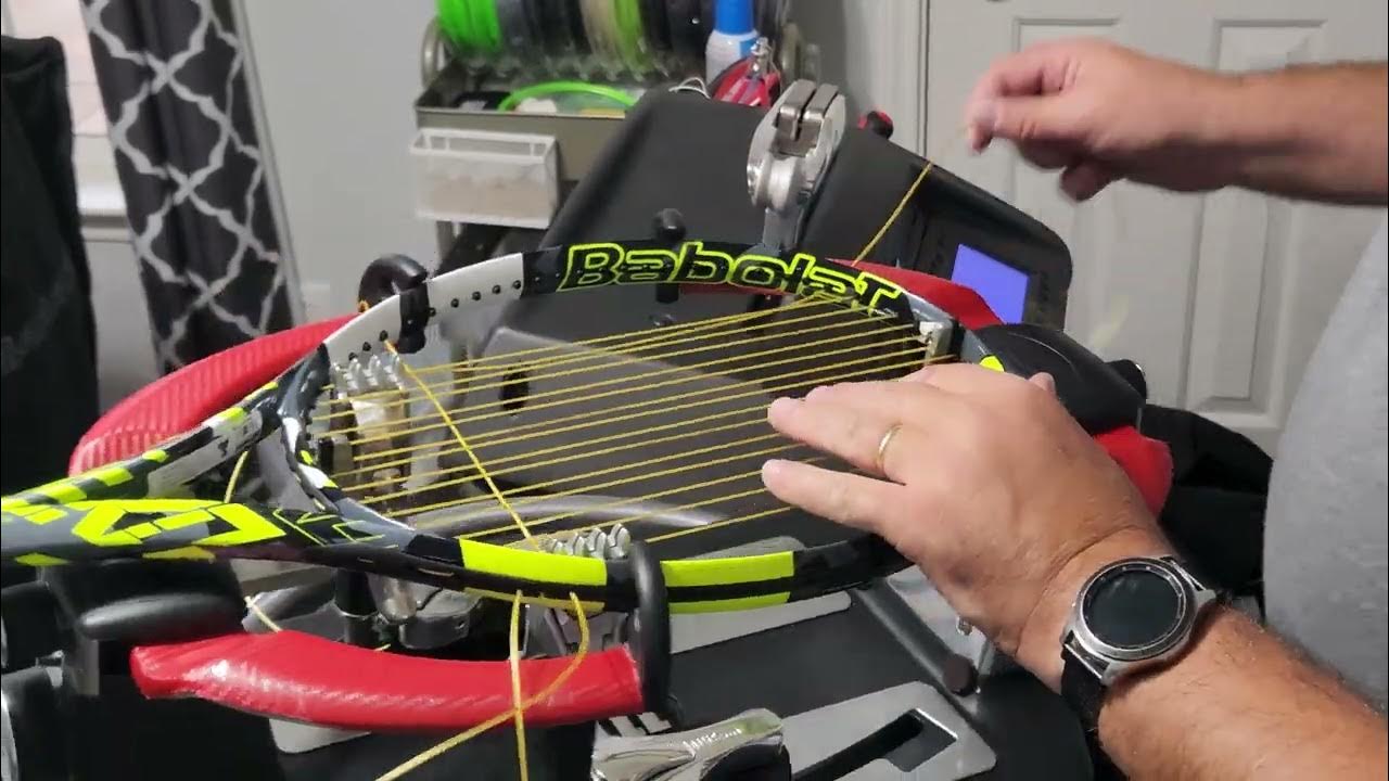 2022 Babolat Pure Aero Step-by-step stringing instructions one piece - YouTube