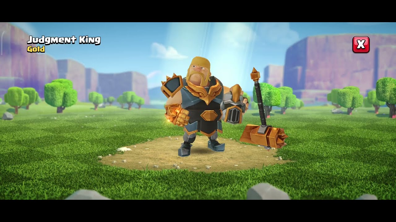 judgement king Barbarian King skin (Clash of Clans) - YouTube