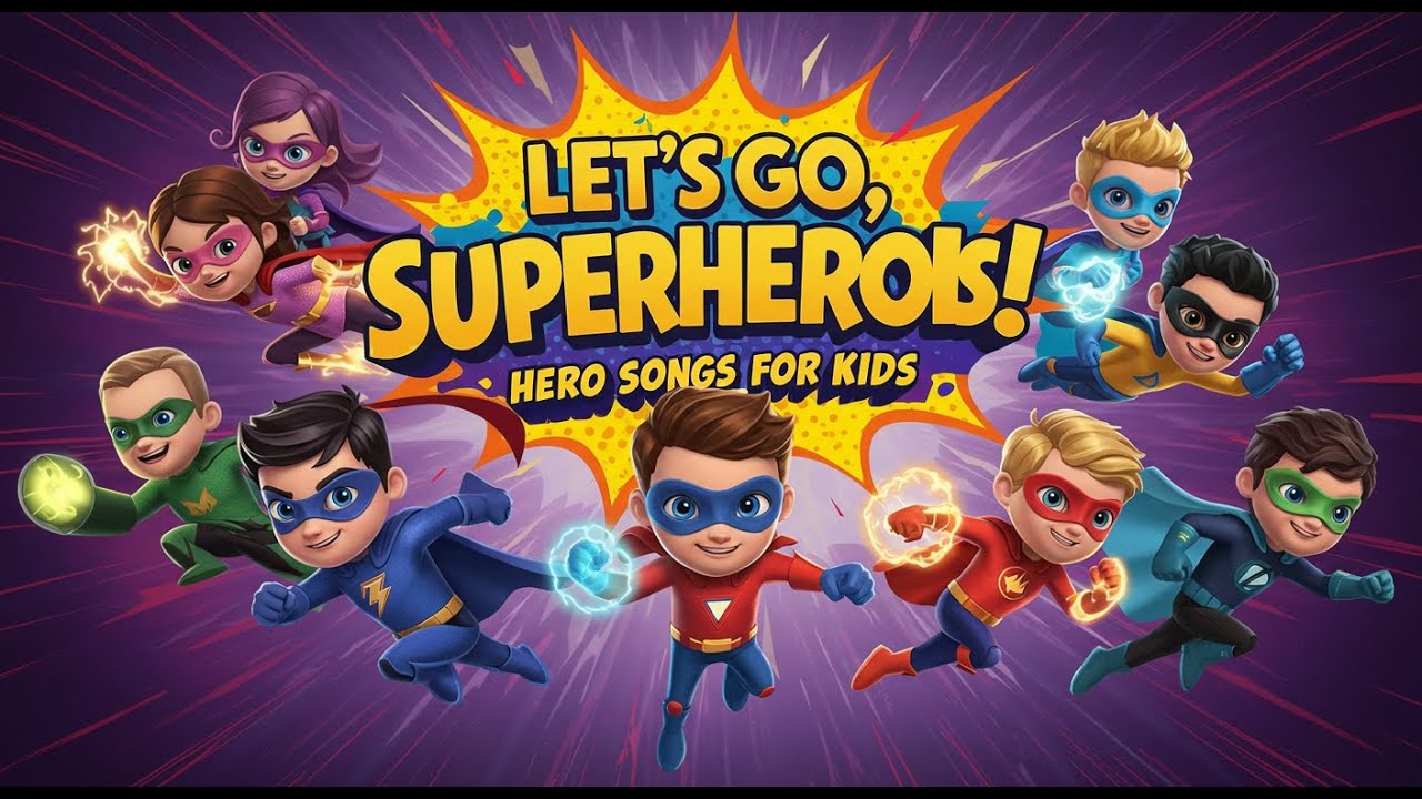 Let’s Go, Superheroes! Hero Songs for Kids | @HymnHeroes Musical ...