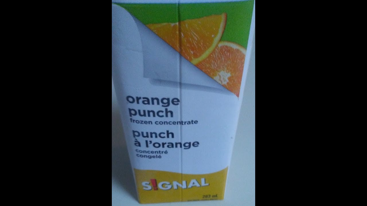 Signal Orange Punch Frozen Juice 2017 - YouTube