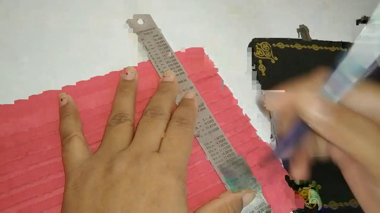 How to make wave tucks/diamond tucks with finishing - YouTube