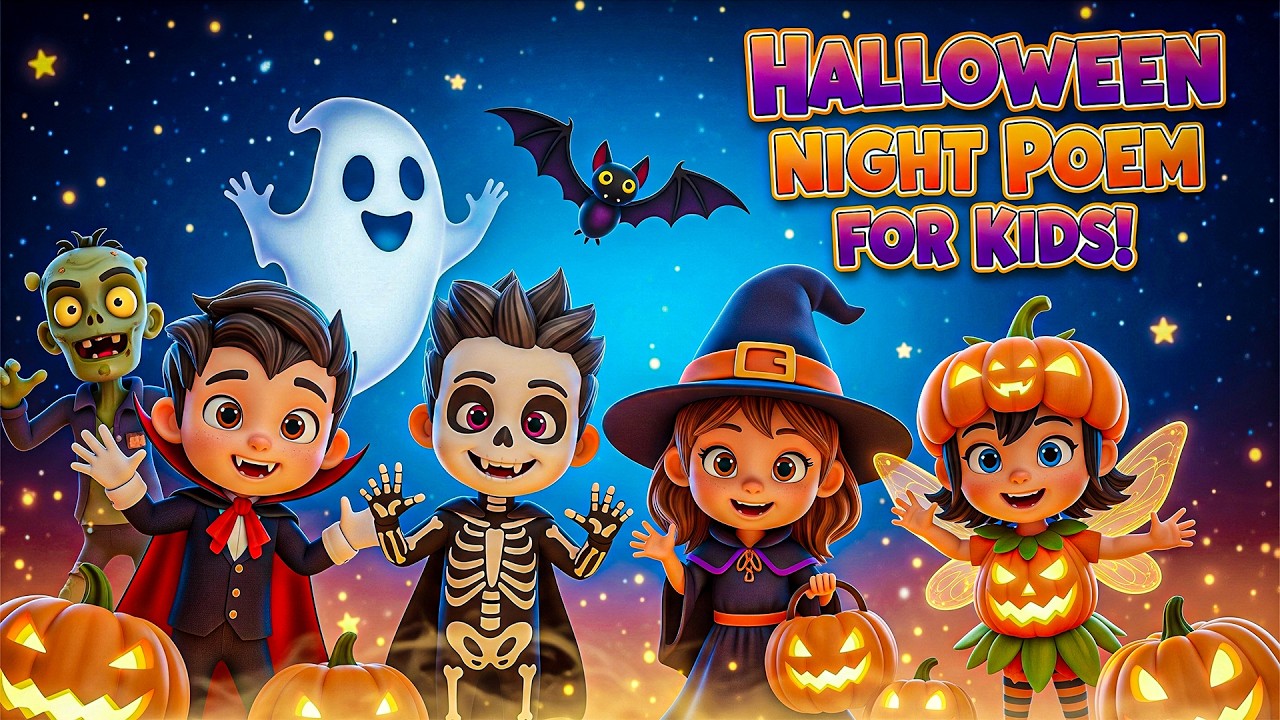 “It’s Halloween Night! Cute & Spooky Poem for Kids | Cartoon Land Kids ...