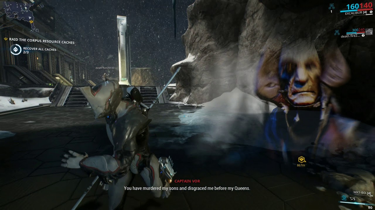 Warframe Mission " Raid The Corpus Resource Caches" 2 player gameplay ...