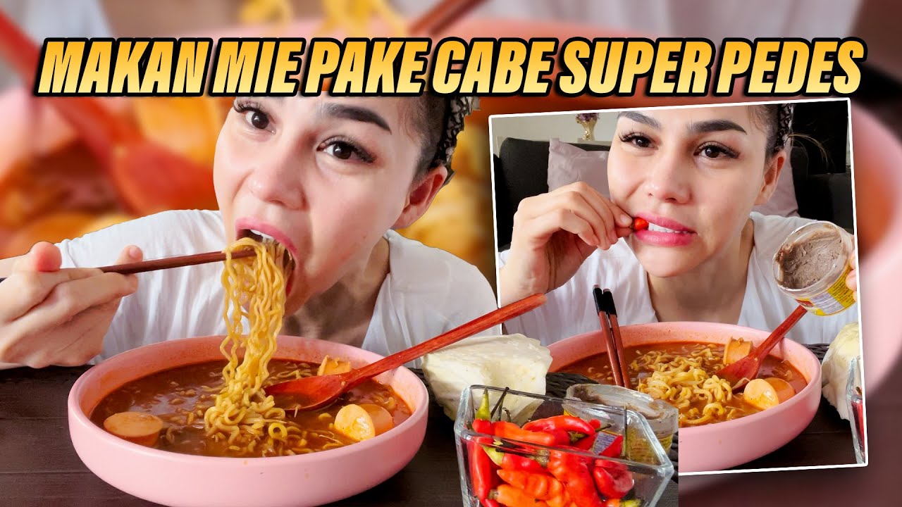 MAKAN MIE BUATAN DUT YANG SUPER PEDES PAKE CABE GENDUT‼️ - YouTube