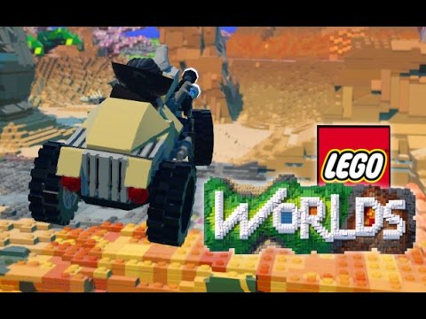 LEGO WORLDS | Race Track Build Challenge! - YouTube
