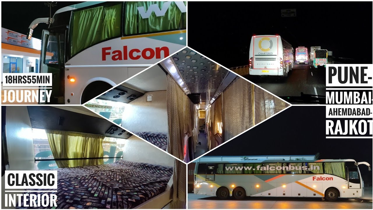 Falcon Bus Volvo B11R Sleeper| Pune to Rajkot| Part-1| #falconbus # ...