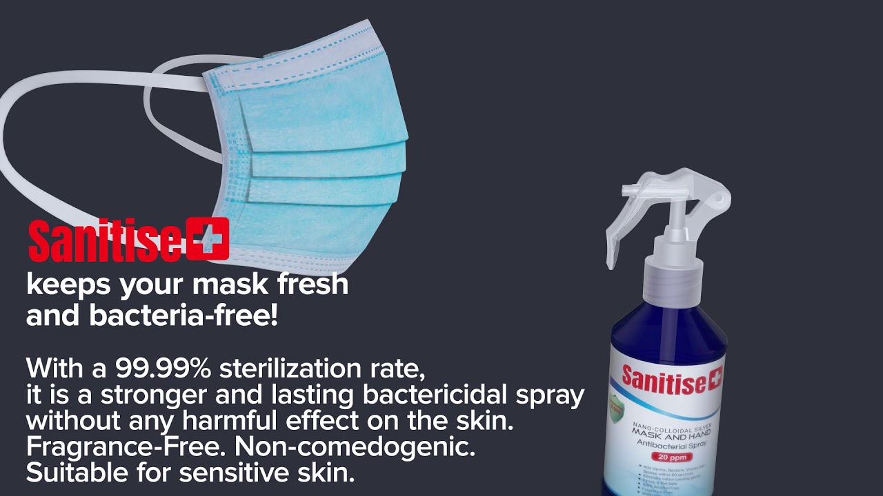 Sanitise Mask and Hand Antibacterial Spray - YouTube