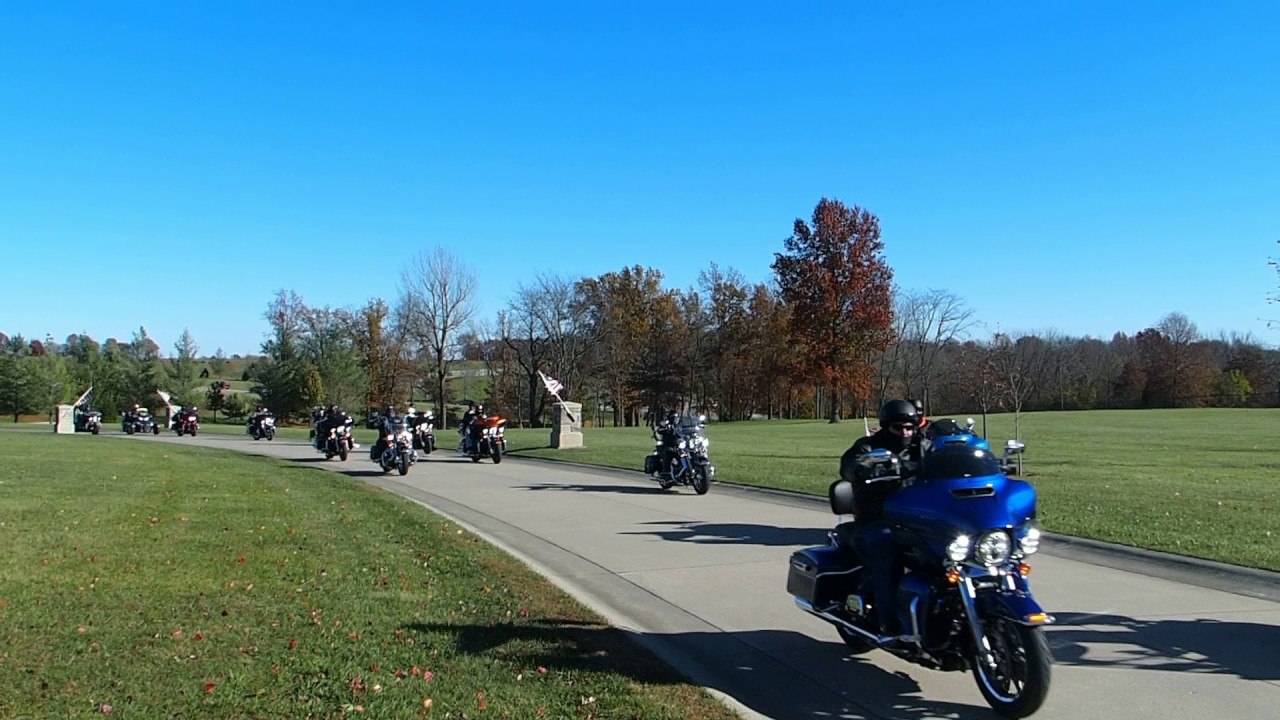 Funeral procession for KIA SSGT Matthew C. Lewellan - YouTube