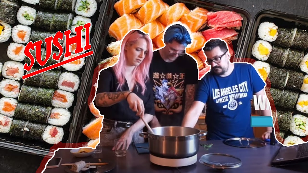 Μαγειρεύουμε SUSHI παρέα με DemiGamers | @Poul_maniac - YouTube