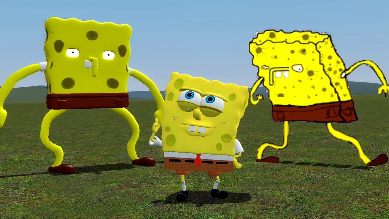 Spongebob vs 2D Spongebob vs 3D Spongebob Memes in Garry's Mod! (Sanic ...