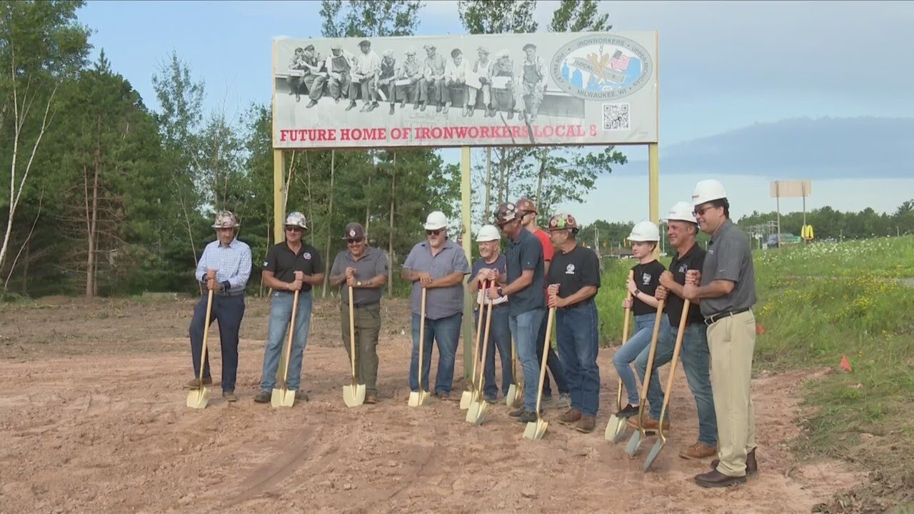 Ironworkers Local 8 holds groundbreaking for training center in Harvey ...