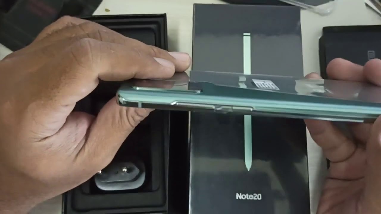 unboxing SAMSUNG GALAXY NOTE 20 - YouTube