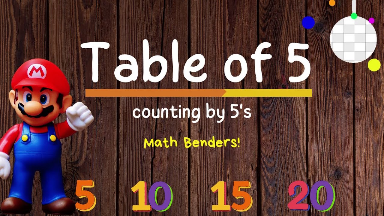 Table of 5 | Multiplication Table of 5 | Math Benders #tableoffive # ...