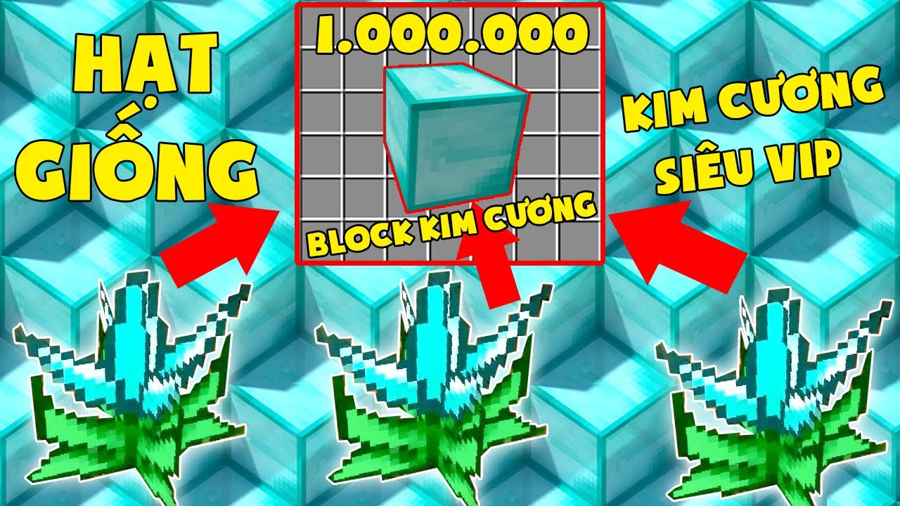 T Gaming Thử Thách Chế Tạo Hạt Giống Kim Cương Vip Nhất Minecraft ...