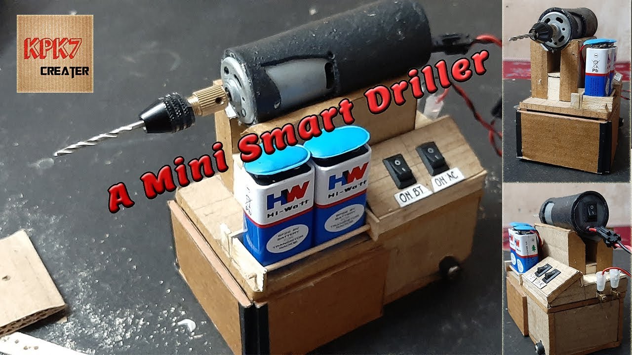 How to make Driller machine at home - YouTube