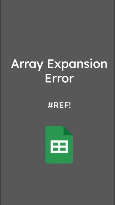 Array Expansion Error - YouTube