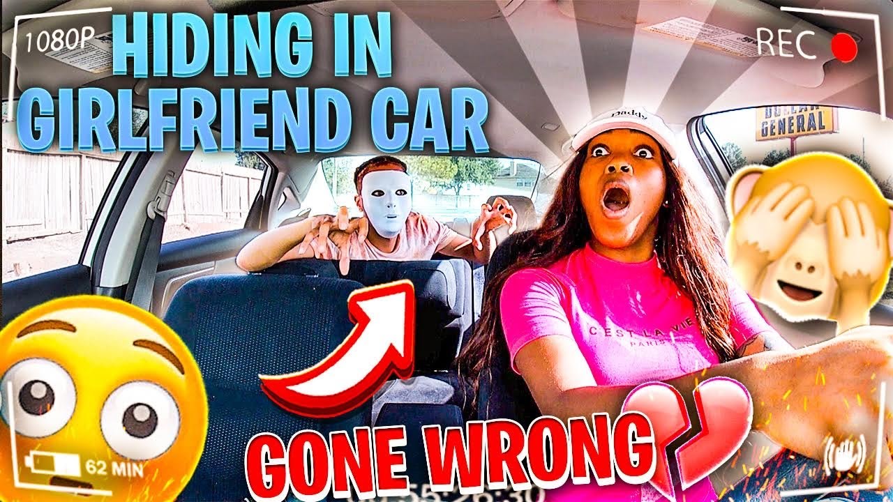 HIDING In My Girlfriend's CAR While She "RUNS ERRANDS!" **SHE DIDNT ...
