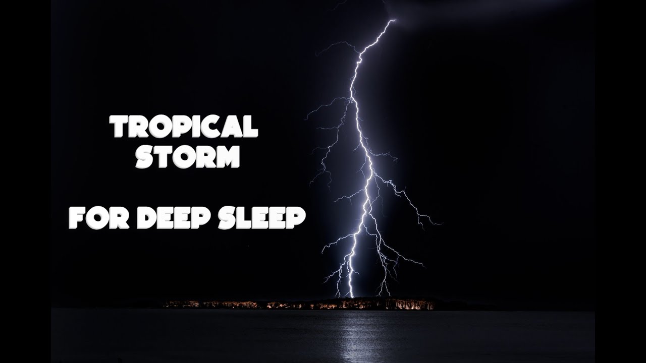 HEAVY THUNDER Sound of a Real Tropical STORM | Sounds THUNDER for Sleep ...