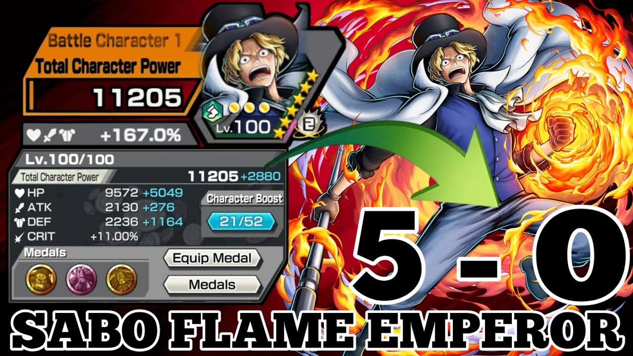 SABO FLAME EMPEROR | ONE PIECE BOUNTY RUSH | OPBR - YouTube