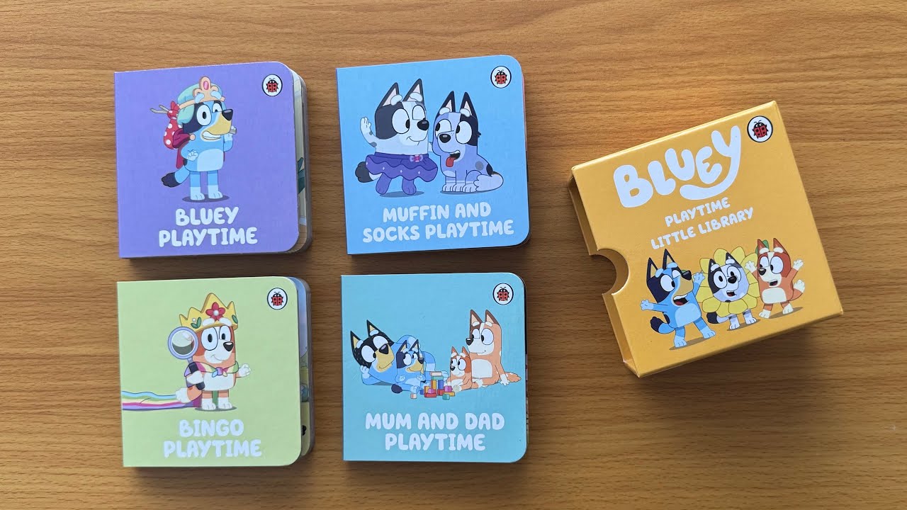 Bluey Playtime Little Library - A Read Aloud 4 Book Box collection for ...