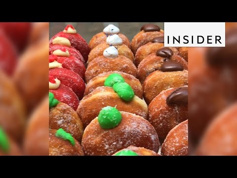 Custard-stuffed doughnuts are stuffed to perfection