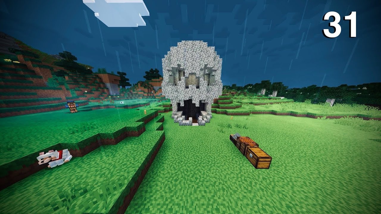 I Remade My Old Base Entrance Into A Skull (31) - YouTube