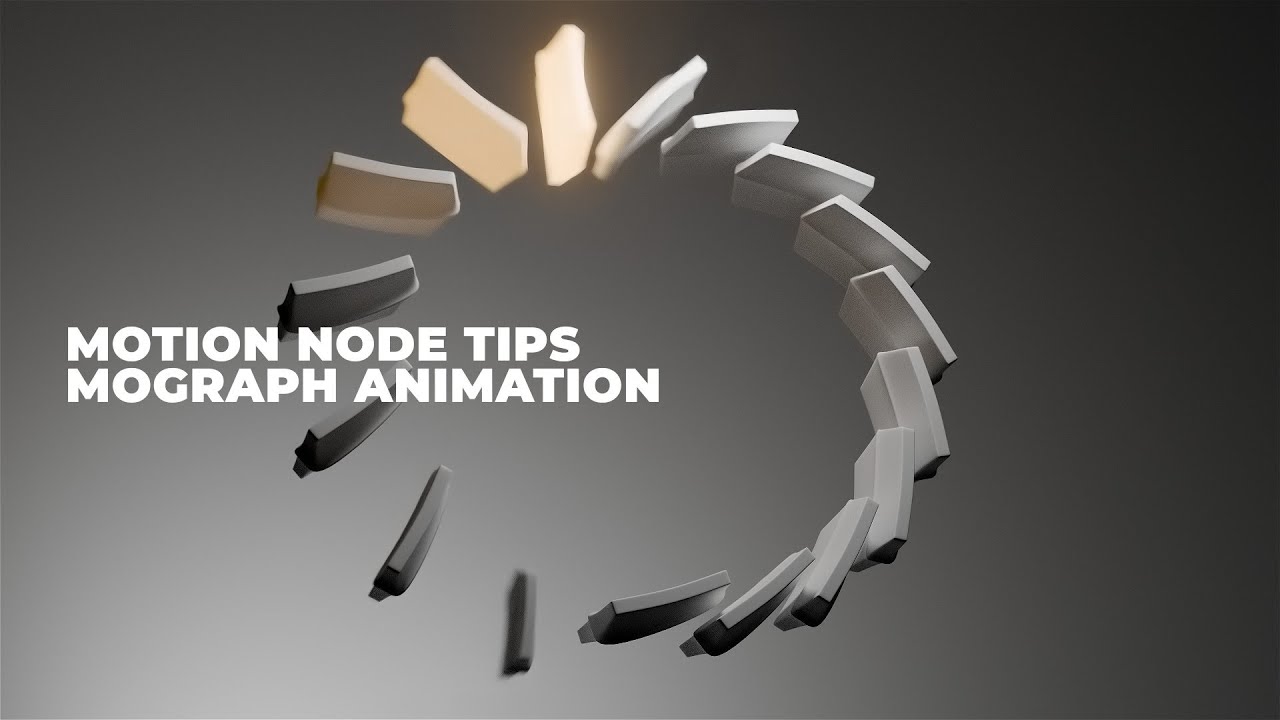 Motion Node Tips 1: Mograph Animation - YouTube