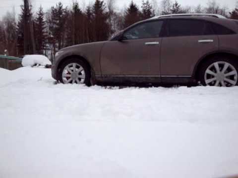 infiniti fx35 offroad winter (part1) - YouTube