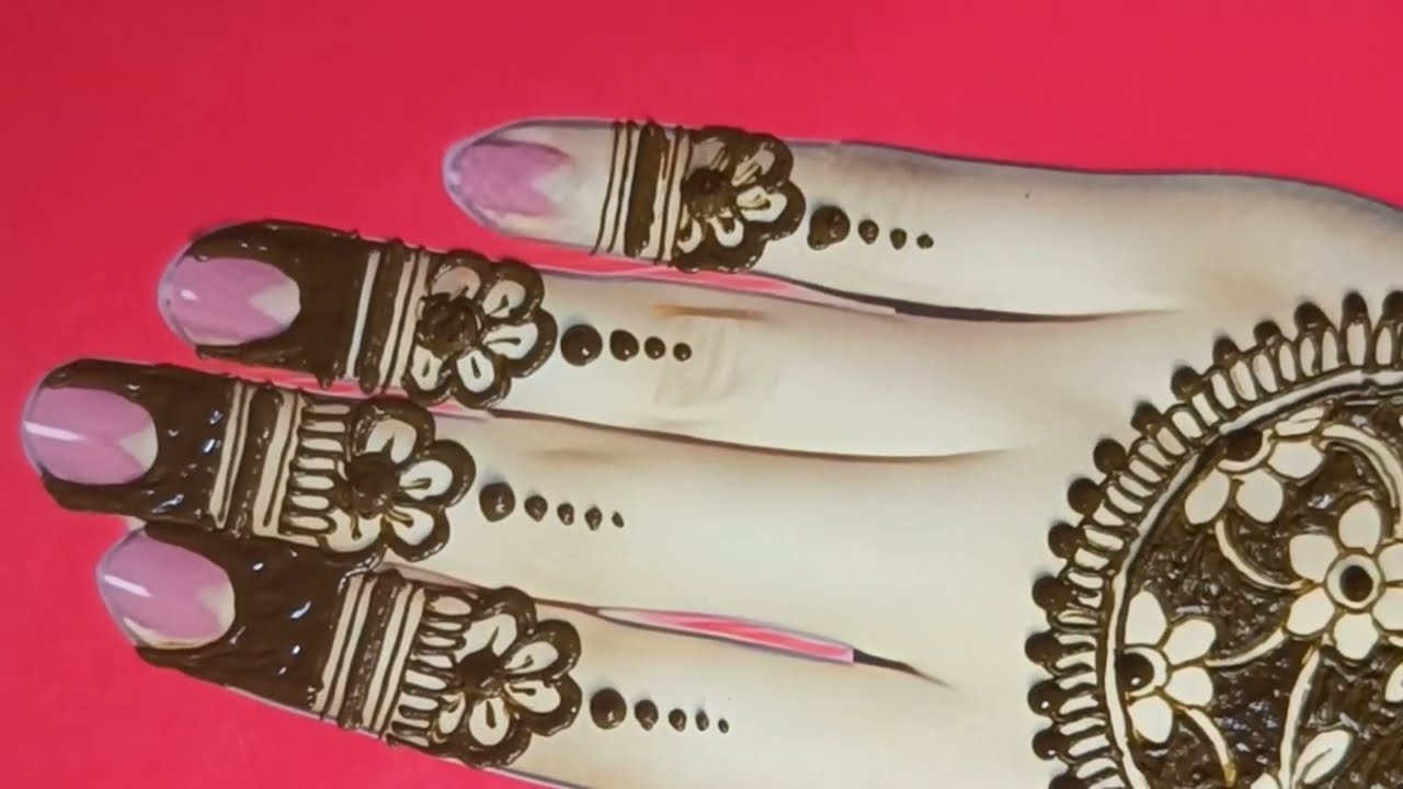 Easy Trick ! Very Easy Simple Bharva Beautiful Mehndi Design For ...