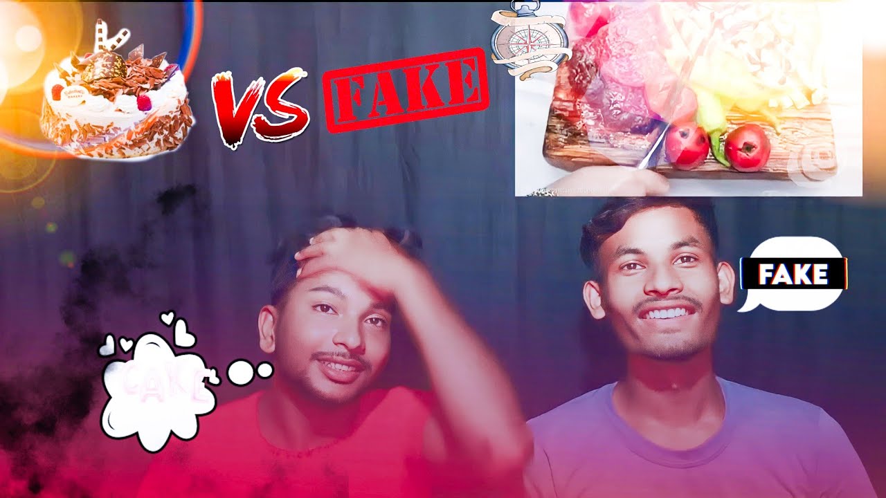 🎂cake vs fake😱 real cakes and fake 🍰🎂 #dreamvlogyt - YouTube