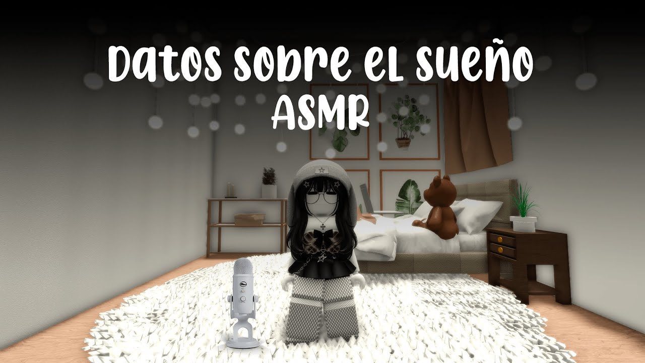 ASMR CASERO datos sobre el sueño | soft spoken - jugando roblox - YouTube