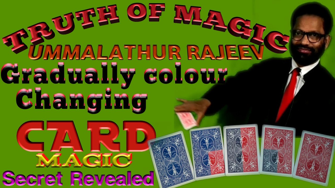 164. Secret of gradually colour changing card magic revealed by Truth ...