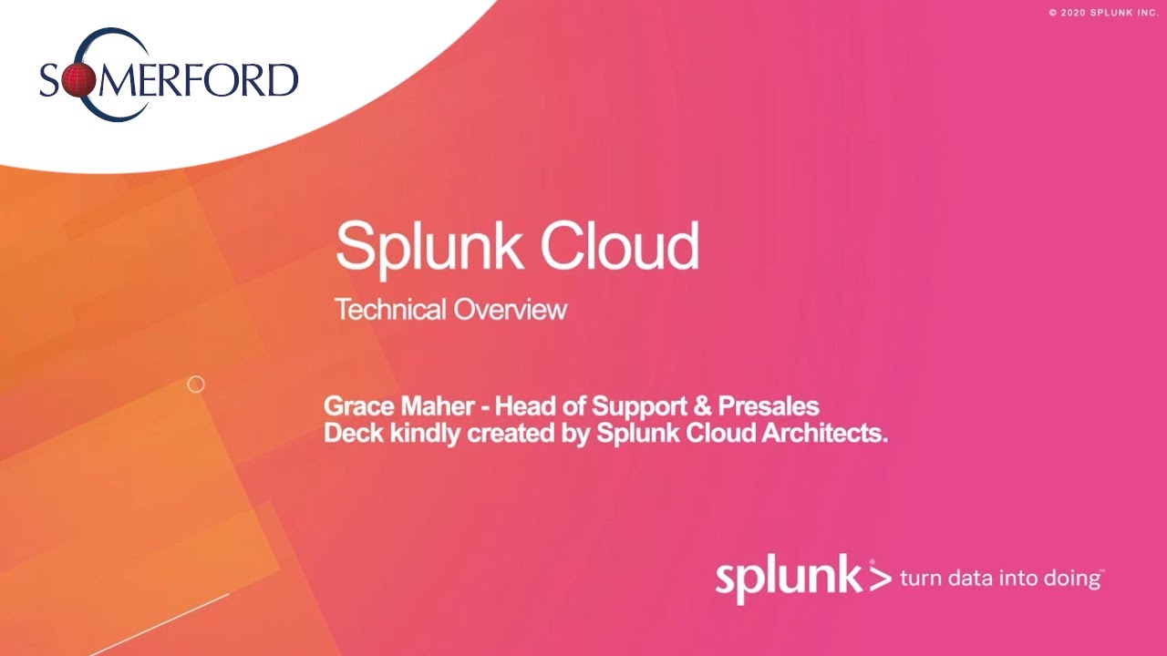 What is Splunk Cloud? | Splunk Cloud Webinar | Somerford - YouTube