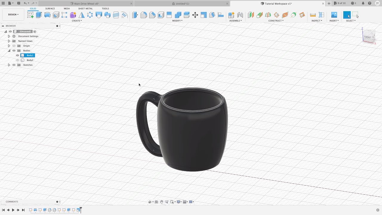 Fusion360 3D Part.16 (Scale). The absolute beginner tutorial help ...