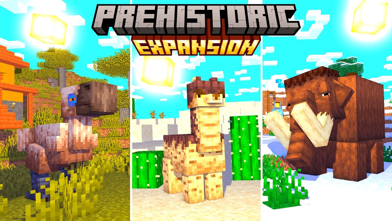 SHINEAL'S PREHISTORIC EXPANSION MOD MINECRAFT | TUTORIAL MINECRAFT MOD ...
