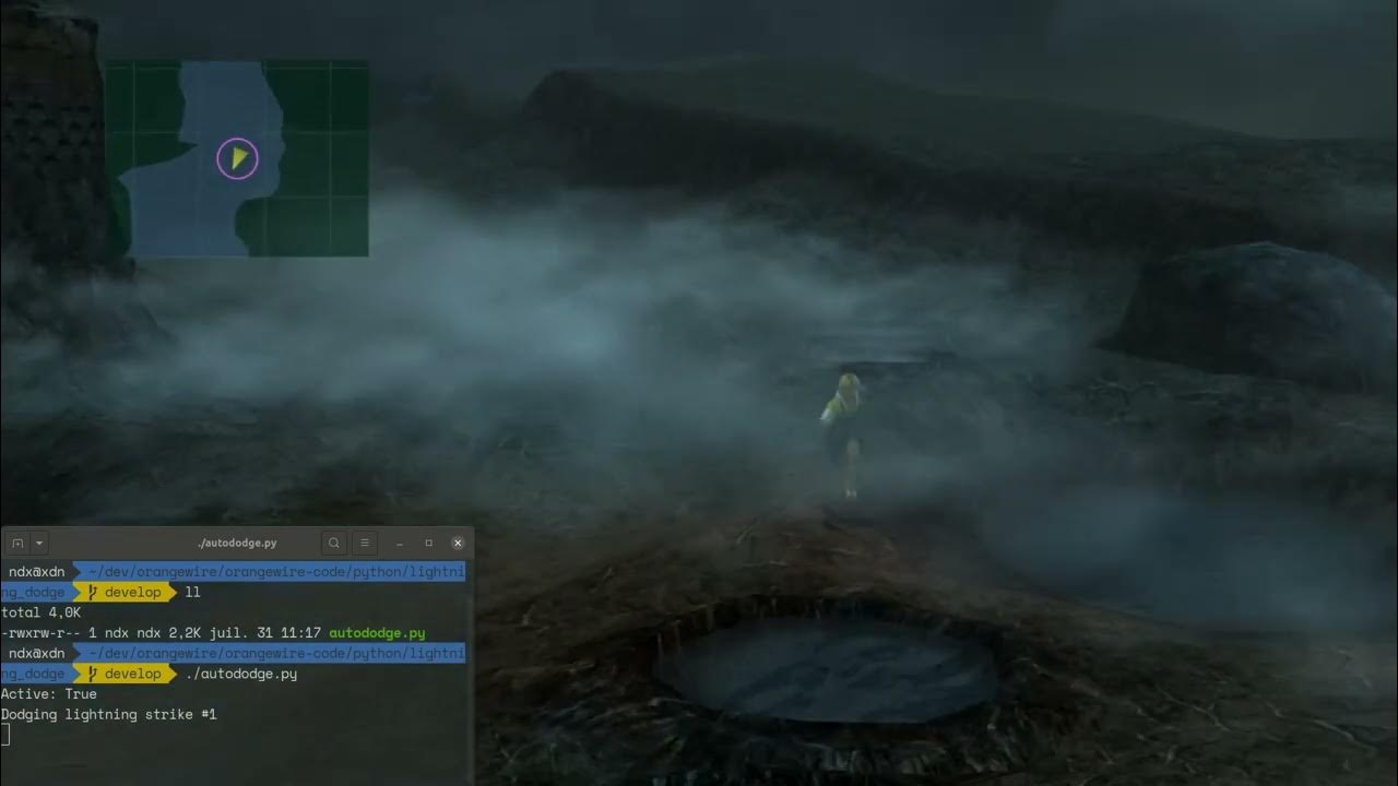 FFX - Dodge lightning automatically with Python - YouTube