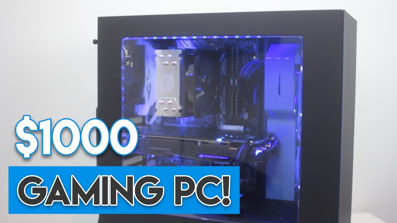 GTX 1070 Gaming PC Build For Under $1000 2017! [4K & VR GAMING!] - YouTube