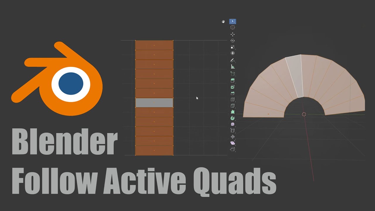 Blender UV's Follow Active Quad - YouTube
