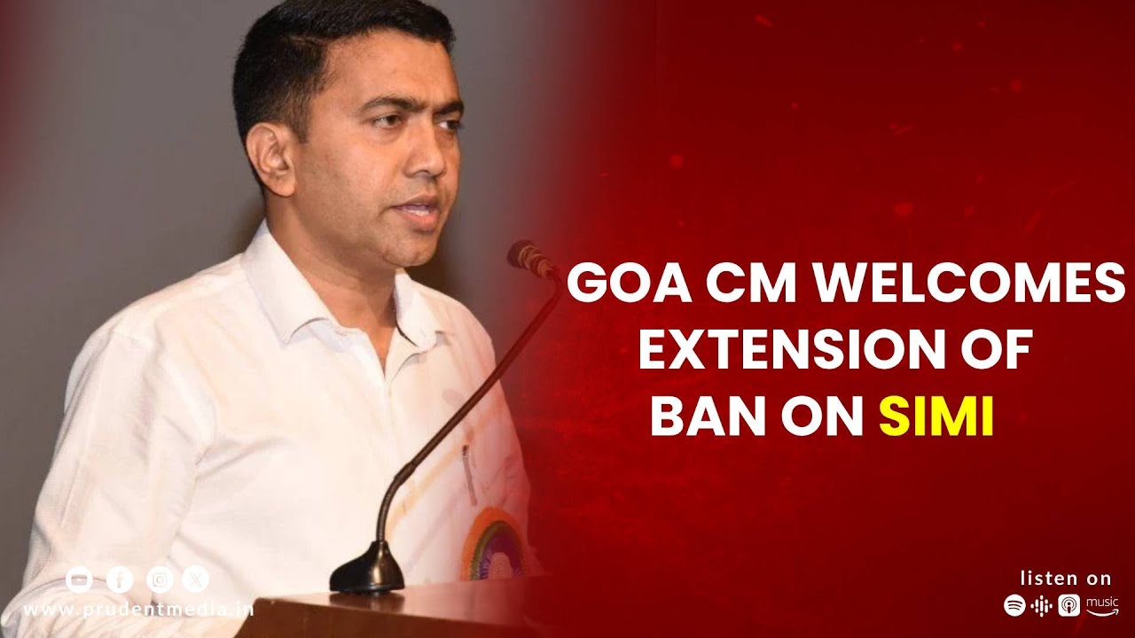 GOA CM WELCOMES EXTENSION OF BAN ON SIMI - YouTube