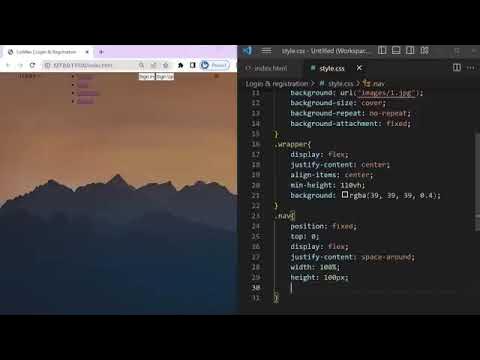 How To Make A Website With Login And Register HTML CSS & JavaScript ...