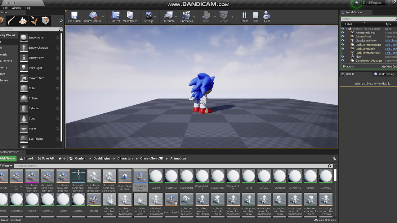 3D Classic Sonic Test Map 1 - YouTube