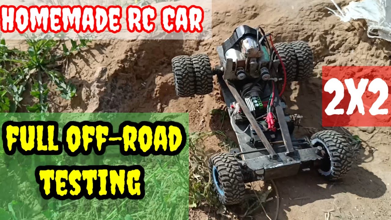 homemade 2x775 dc motor rc car test | powerful rc car off-road test ...