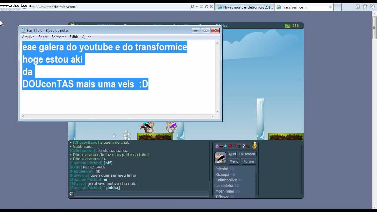 contas publica do transformice - YouTube