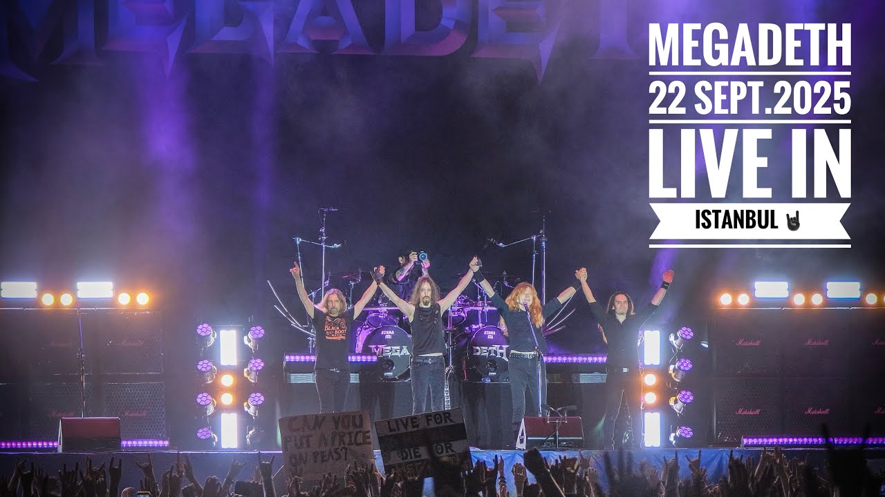 MEGADETH - LIVE IN ISTANBUL 22 SEPT. 2025 KÜÇÜKÇİFTLİK PARK 🤘⚡️ - YouTube